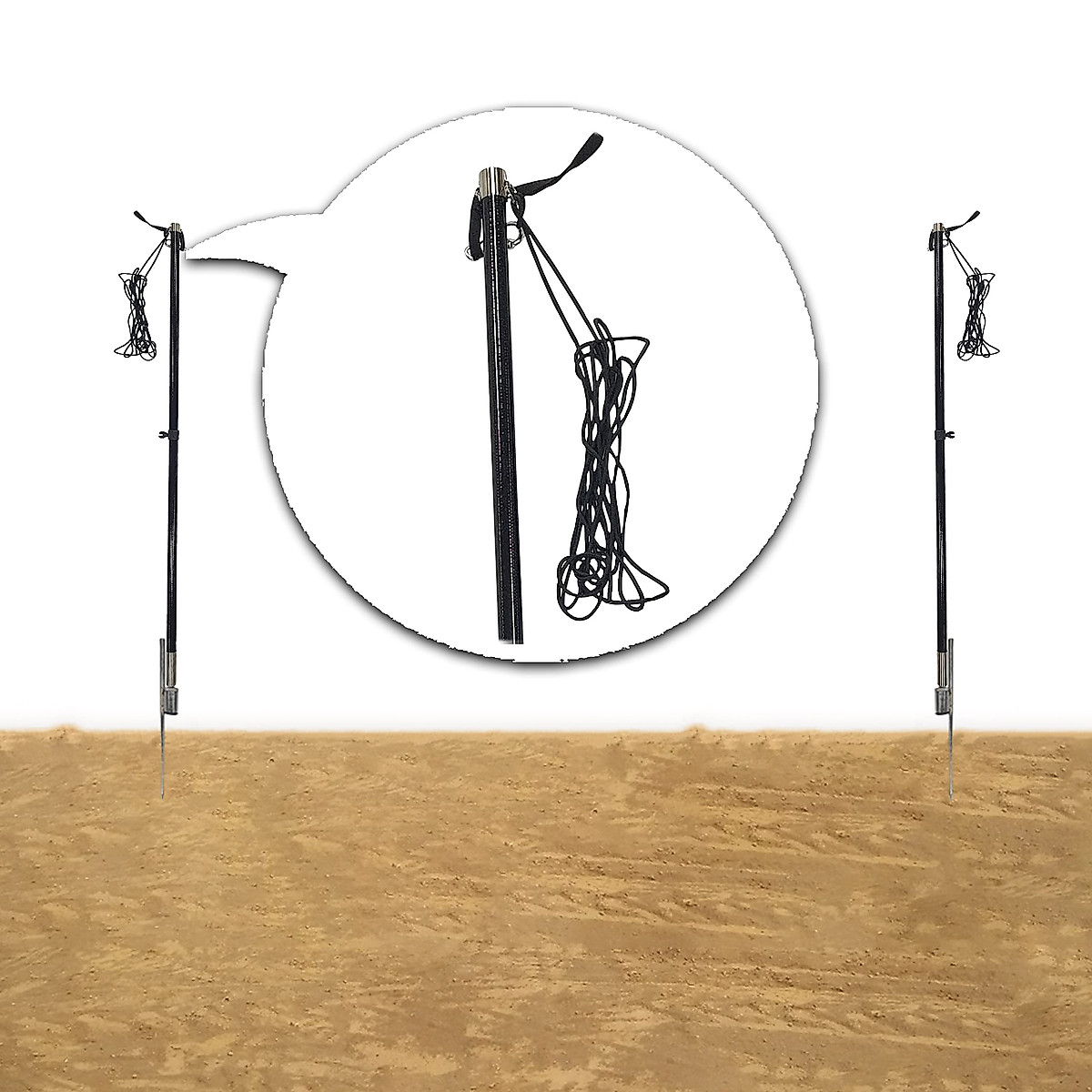 BannerBuzz EZ Post Banner Stand for 10' W X 4' H Banner, Outdoor Advertising Stand with Carrying Bag (Hardware only)