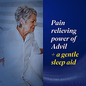 Advil PM Liqui-Gels Pain Reliever and Nighttime Sleep Aid, Pain Medicine with Ibuprofen for Pain Relief and Diphenhydramine HCL for a Sleep Aid - 2x80 Liquid Filled Capsules
