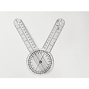 Goniometer Set 3 Pieces 12", 8", 6" Body Measuring Tape - Physical Therapy, Occupational Therapy, Fitness, Medical Protractor Angle Ruler Measuring Tool