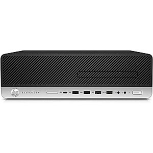 HP EliteDesk 800 G4 SFF Intel Core i7-8700 3.20GHz 16GB DDR4 256GB M.2 SATA SSD Desktop PC Refurbished Window 10 Professional Renewed