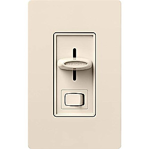 Lutron Skylark LED+ Dimmer Switch for Dimmable LED, Halogen and Incandescent Bulbs | 150W/Single-Pole or 3-Way | SCL-153P-LA | Light Almond