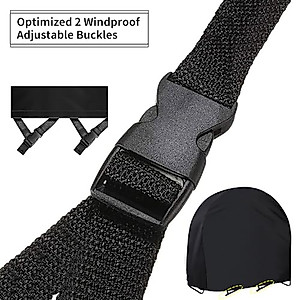 HOMEYA Firewood Log Hoop Cover 40 Inch, Outdoor Heavy Duty 600D Oxford Waterproof Weather Resistant Patio Ring Log Rack Cover, with Double-Ended Zipper Running Through, Round Wood Pile Holder Storage