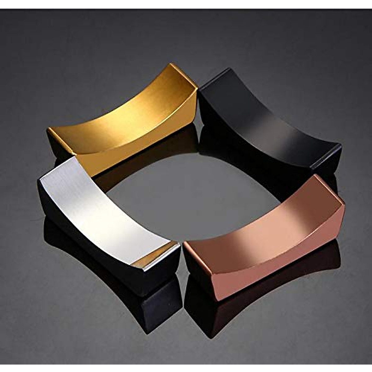 MBBITL Black Brushed Chopsticks Rests Holders Stainless Steel For Holding Spoon Forks Pack of 5