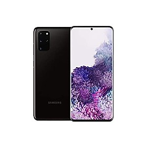 Samsung Galaxy S20+ 5G Factory Unlocked Android Cell Phone |128GB of Storage | Cosmic Black (Renewed)