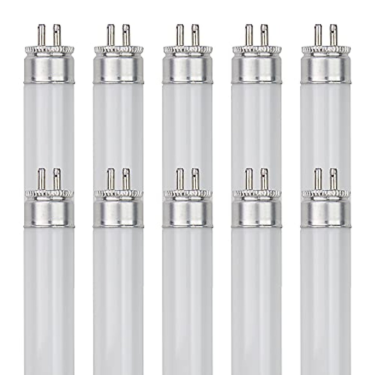 Sunlite 05040 F4T5/CW T5 Linear Fluorescent Lamp, 4 Watts, 135 Lumens, 4100K Cool White, Miniature G5 Bi-Pin Base, ROHS Compliant, High Performance Straight Tube, 10 Pack