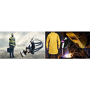 Joyutoy 24" Welders Sleeve Leather, Brown with Shoulder Extension,Heat Resistant (Sleeves 3)