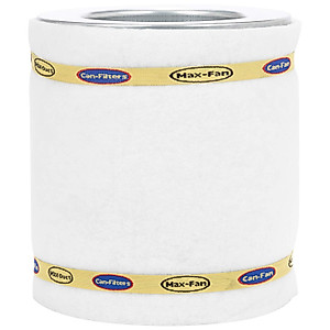 Can Filter 358621 Original 33 Carbon Air Filter Without Flange, 200 CFM, 13 inch, Silver/White
