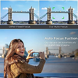 Digital Camera Auto Focus 2.7K Vlogging Camera HD 48MP 16X Digital Zoom Camera with 32G Memory Card 2 Batteries YouTube Portable Mini Compact Camera for Kids Teens Adult Beginner