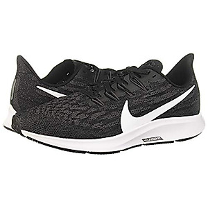 Nike Women's Air Zoom Pegasus 36 Running Shoes, Black/White-thunder Grey, 7
