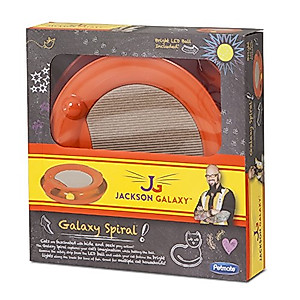 Petmate Jackson Galaxy Spiral Ball, Orange