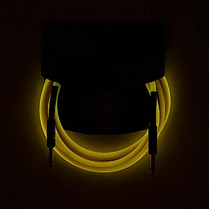 Fender 0990810113 Professional Series Glow in the Dark Orange Instrument Cable - 10 Feet