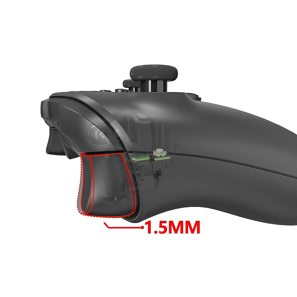 eXtremeRate Clicky Hair Trigger Kit for Xbox Series X & S Controller LT RT Shoulder Buttons, Custom Accessories Flashshot Trigger Stop Flex Cable for Xbox Series X/S, Xbox Core Wireless Controller