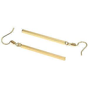 Suyi Minimalist Dainty Bar Stud Earrings Long Drop Dangle Earrings for Women BGold