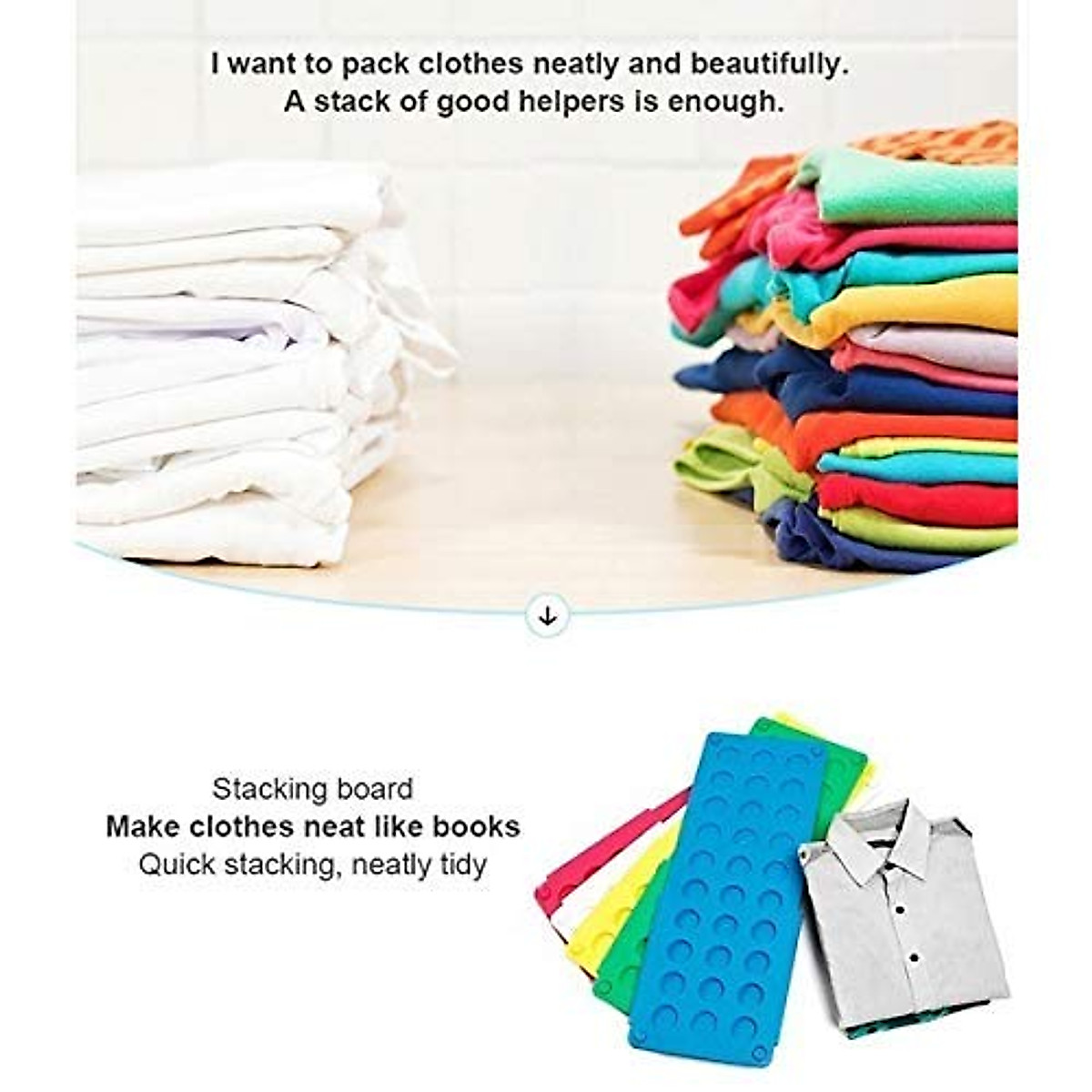 Shirt Folding Board t Shirts Clothes Folder 19" x 16" Adjustable T-Shirt Clothes Fast Folder Folding Board Laundry Organizer for Child US Stock