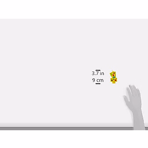 Number 1 Dots Birthday Candle - 3.5", Yellow, 1 Pc