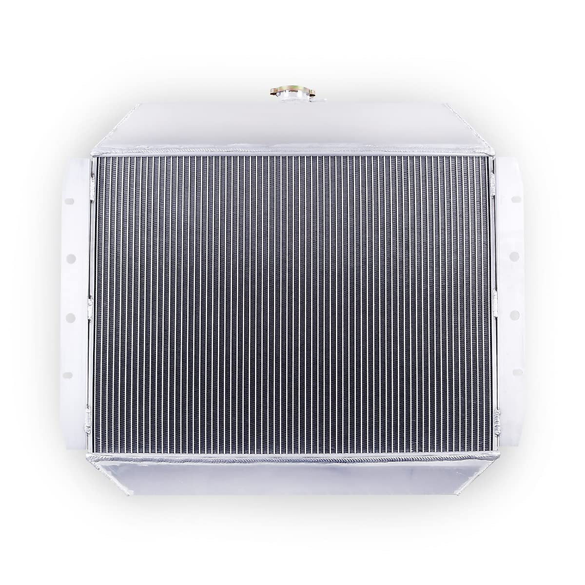OHOB-COOL 4 Row High Performance Full Aluminum Radiator 1966-1979 67 68 69 78 Ford F100 F150 F250 F350 Bronco Custom Ranger Pickup Truck V8 (CU433)