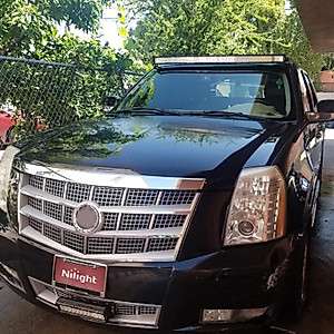 Nilight - 18018C-A LED Light Bar 42Inch 648W Triple Row Flood Spot Combo Led Bar 43000LM Driving Lights Super Bright Led Off Road Lights for Trucks Jeep UTV ATV Boat,2 Years Warranty