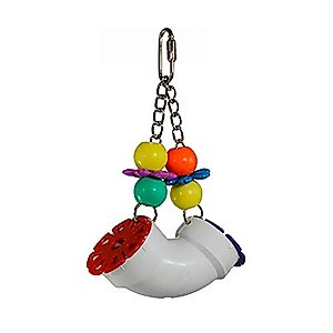 Super Bird Creations SB751 PVC Forager Bird Toy, Medium/Large Bird Size, 3” x 5” x 8”