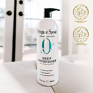 Original Sprout Deep Conditioner for All Hair Types, Vegan Conditioner, 32 oz. Bottle
