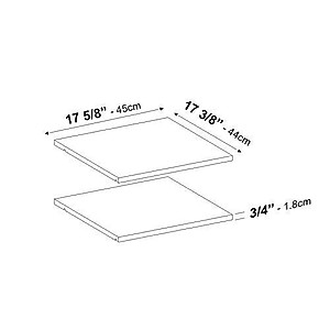 Palace Imports Cosmo, Metro, Urban Wardrobe/Armoire/Closet Optional Shelves (Java)
