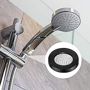 20 Pieces Screen Hose Washer Filter Pressure Shower Head Washer Gasket Stainless Steel Seal O Ring Hose Net Shower Head Washer with 40 Mesh for 1/2 Inch Water Faucet Shower Garden Hose Connector