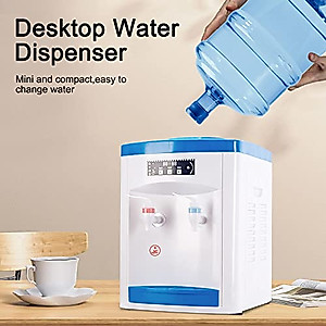 SNKOURIN Water Cooler Dispenser,Top Loading Water Cooler Dispenser for 3 to 5 Gallon,3 Temperature Settings,Countertop Water Dispenser for Home Kitchen Offices Dorm