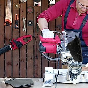 2pcs Dust Bag for Miter Saw, Model 255 Black Dust Collection Bags, Adjustable Outlet with Zipper for Miter Saw, Tank Belt Sander, Table Saw, Edge Planer, Diagonal Saw, 2 Pack