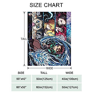 Japanese Anime Flannel Blanket 2set, Soft Lightweight Fleece Throw Blanket with Pillowcase Warm Durable Sofa Couch Decor Beding