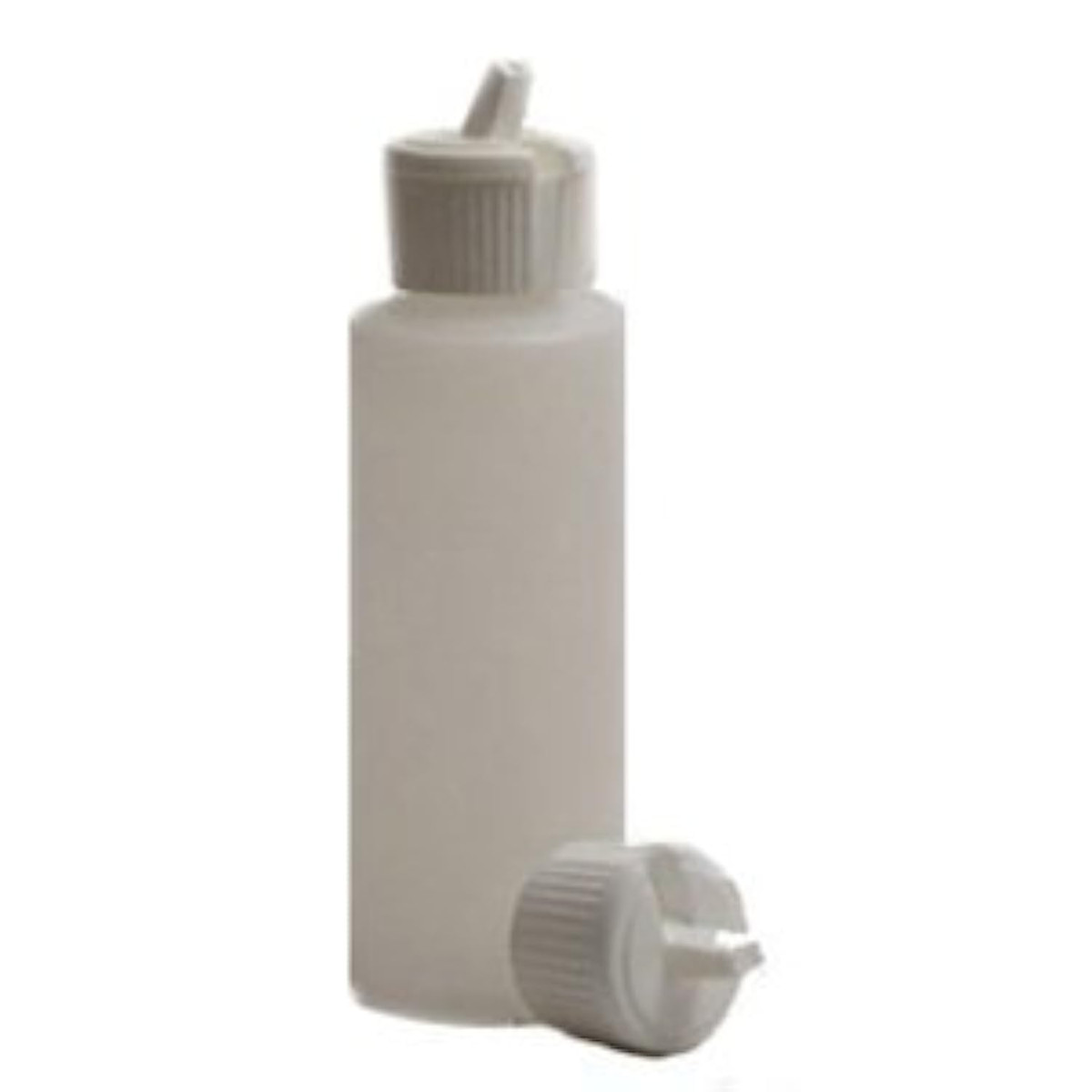 4 Ounce Natural HDPE Plastic Bottle with Flip Top Nozzle [Pack of 7]