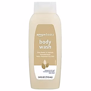 Amazon Basics Shea Butter & Oatmeal Body Wash, 24 Fl Oz