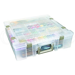 Art Bin Deluxe Super Satchel 17.9x16.8x5 Translucent 6981AB