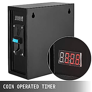 Happybuy Coin Operated Timer Control Power Supply Box Coin Acceptor Programmable Control Coin Acceptor Multi Coin Selector for Vending Machine Electronicial Device, 110V