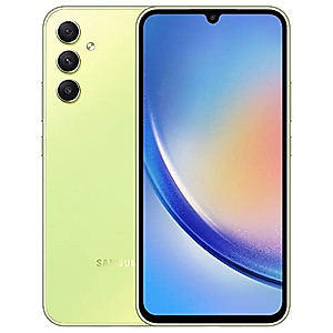 SAMSUNG Galaxy A34 5G Dual SIM (256GB, 8GB) 6.6" 120Hz AMOLED, Octa-Core, 48MP Triple Camera, 4G Volte (GSM Unlocked for T-Mobile, Metro, Global) International Model A346M/DSN (w/ 256GB SD, Lime)