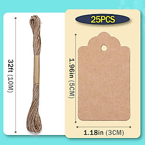 PROTITOUS 2pack Herb Drying Rack with 20pcs Golden Herb Dryer Hooks and 25PCS Brown Gift Tags and 32ft Natural Jute Twine herb Dryer,herb Dryer,Hanging Herb Dryer Rack(tassels style)