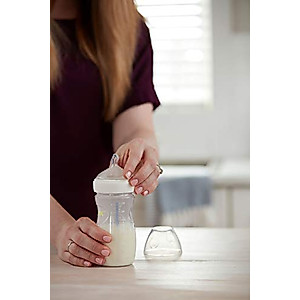 NUK Simply Natural Baby Bottles with SafeTemp Gift Set - Includes 4 Bottles, 3 Pacifiers, and 2 Replacement Bottle Nipples