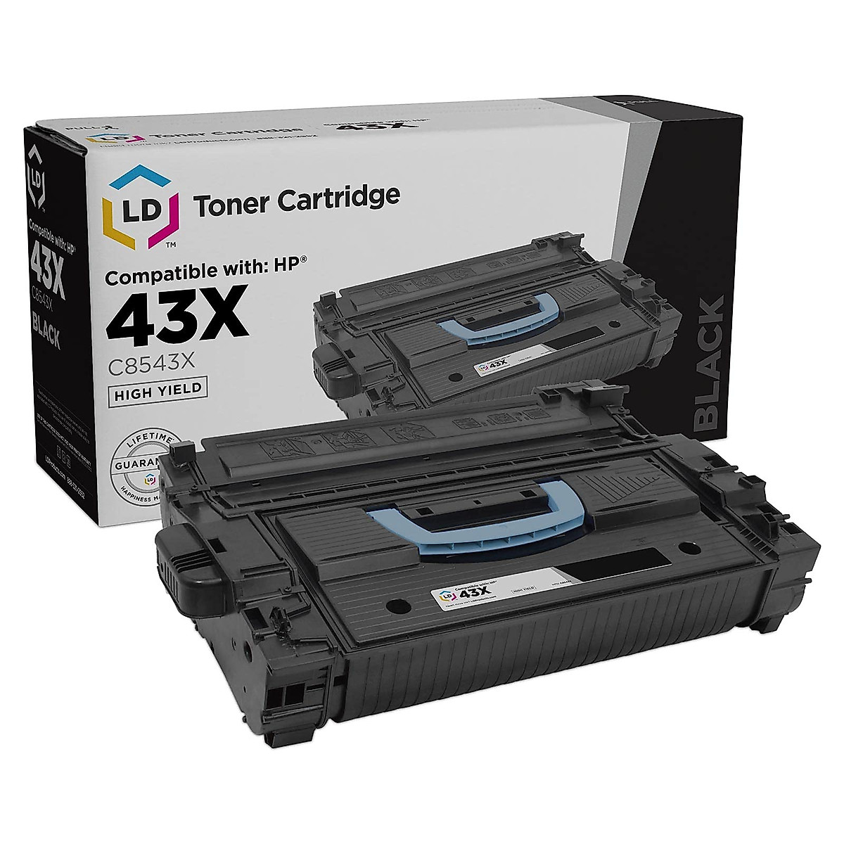 LD Products Remanufactured HP 43X C8543X High Yield Toner Cartridge Replacement for LaserJet 9000dn 9000hdn 9000hnf 9000hns 9000Lmfp 9000mfp 9000n 9040 9040dn 9040mfp 9040n 9050 9050dn 9050mfp (Black)