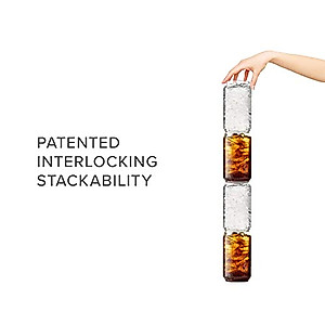 TOSSWARE POP 12oz SET OF 12, Premium Quality, Recyclable, Unbreakable & Crystal Clear Plastic Beer Can, 12 Count (Pack of 1)