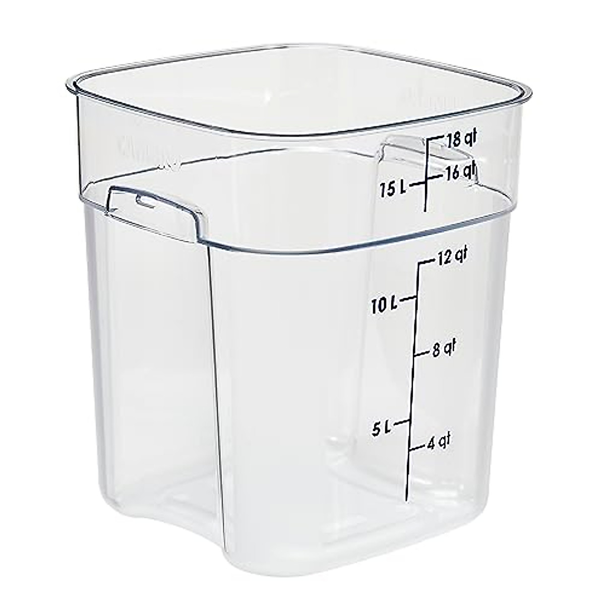 Cambro FreshPro 18Qt Food Storage Container in Clear for Industrial and Kitchen Use, Pantry Organization and Ingredient Freshness