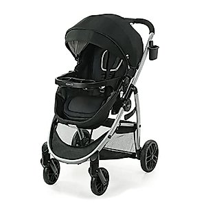 Graco Modes Pramette Stroller, Baby Stroller with True Pram Mode, Reversible Seat, One Hand Fold, Extra Storage, Child Tray, Pierce