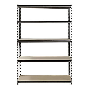 Hardware & Outdoor Heavy Duty Garage Shelf Steel Metal Storage 5 Level Adjustable Shelves Unit 72" H x 48" W x 24" Deep