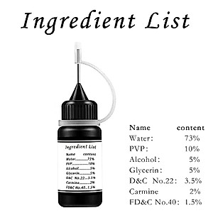 Temporary Art Painting Kit Semi Permanent Tattoo Ink Freehand Gel 103 Pcs Free Stencils, DIY Fake Freckles, Full Kit 3 Bottles (Black+Red+Brown)