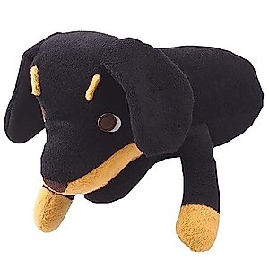BONBI ALCON Animal Mitten Love Dog Dachshund, Plush Dog Chew Toy, with Whistle