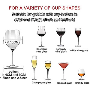 4 Rows Household Wine Glass Rack, Wine Cabinet Goblet Rack, Wine Glass Rack, Wine Rack Hanging Rack (Color : Rose Gold(4 Rows))