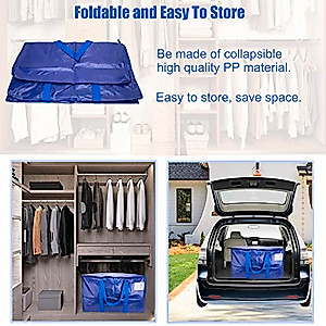 4 Pack Extra Large Moving Bags Heavy Duty Extra Large Storage Bags with Zippers Storage Totes for Space Saving Moving Storage