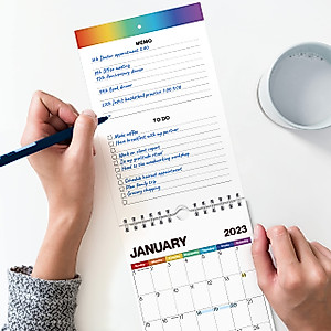 Dunwell Mini Wall Calendar 2023 - (5.5x8.5, Colorful), Use to Dec 2023, Small Notepad Calendar, Little Calendar for Locker, Bulletin Board, Wall, or Desk