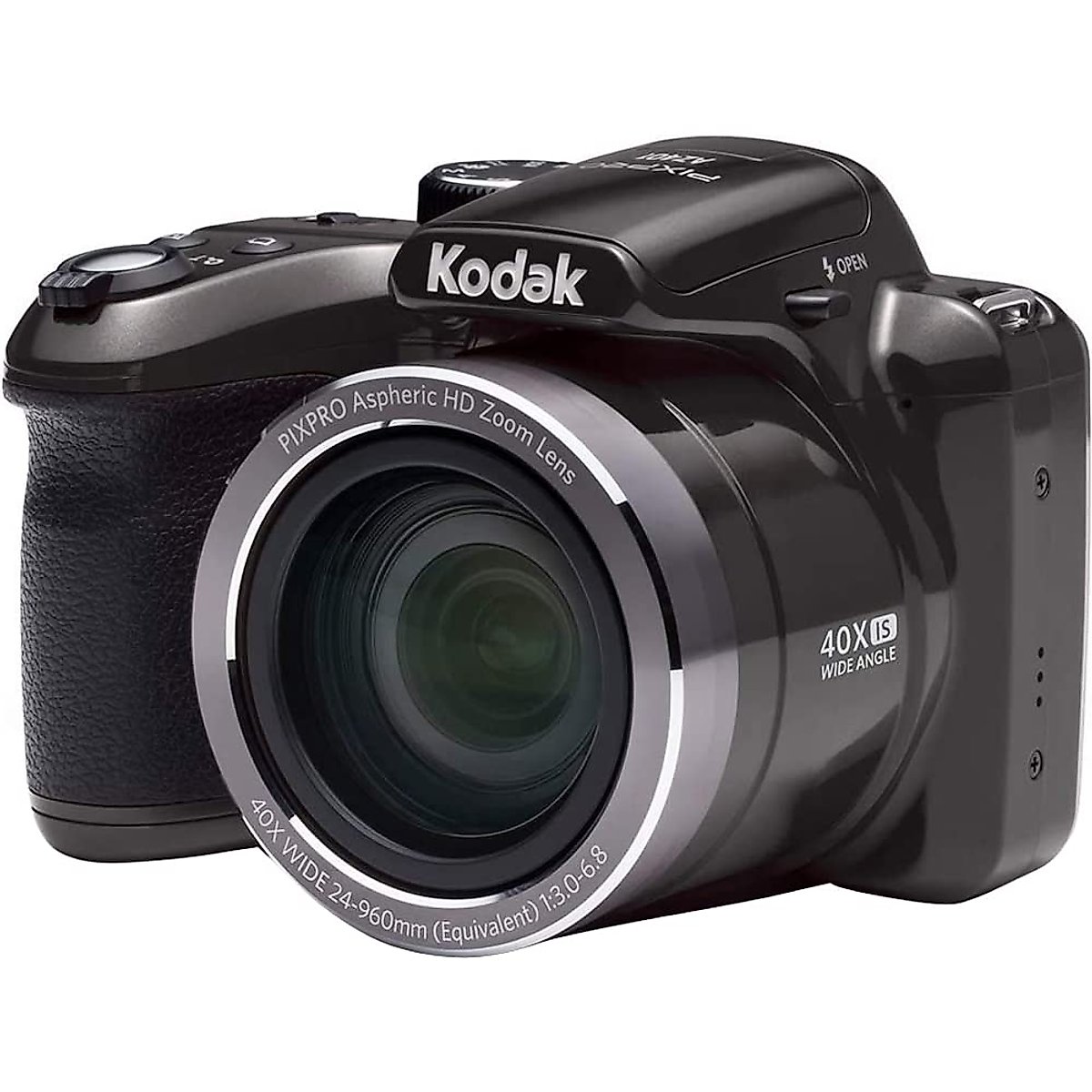 Kodak PIXPRO AZ401 16MP Digital Camera 3" LCD (Black) Bundle with Lexar Professional 633x 32GB SDHC UHS-1 Class 10 Memory Card