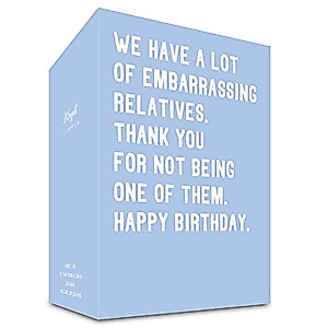 Pibypil Funny Happy Birthday Card For Sister In Law, Mother In Law, Son In Law, Daughter In Law, Brother In Law