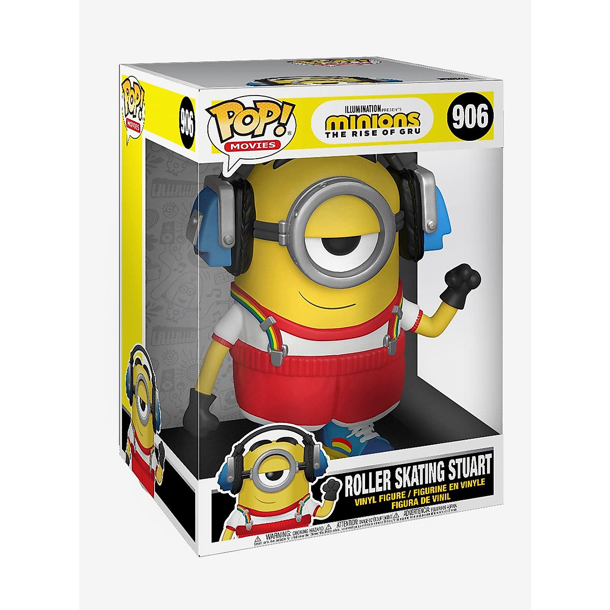 Funko Pop! Movies: Minions: The Rise of Gru - Roller Skating Stuart 10", Multicolor