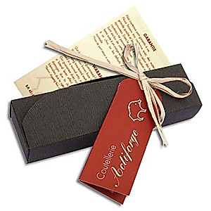 Laguiole pocket knife with Juniper Wood handle and stainless steel bolsters - Direct from France