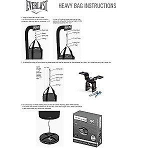 Everlast 70-Pound MMA Heavy-Bag Kit , Black